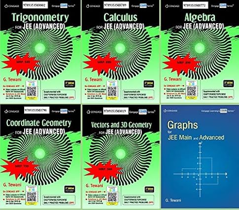 Buy Cengage JEE Advanced 2021 Maths - Set of 6 Books by G.Tewani - New ...