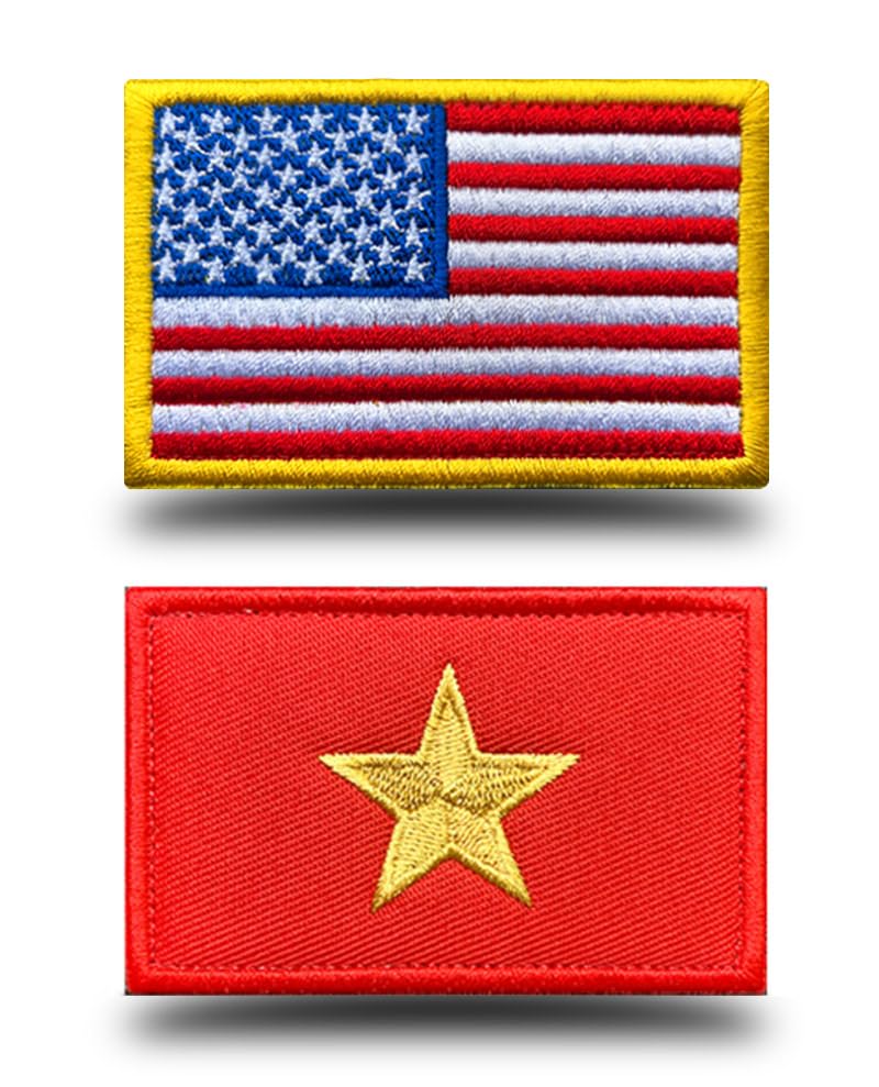 Amazon.com: US Flag Vietnamese Flag Patch, Antrix 2 Pack American Flag ...