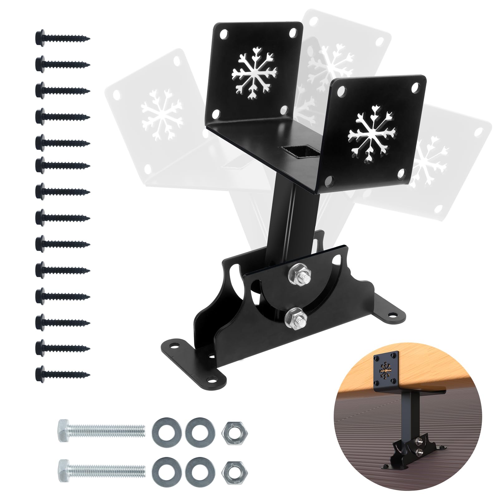 Amazon.com: 1Pack Heavy Duty Adjustable 5.55" Pergola Roof Riser Beam ...