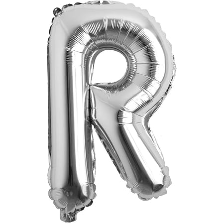 Amazon.com: 16" inch Single Silver Alphabet Letter Number Balloons ...