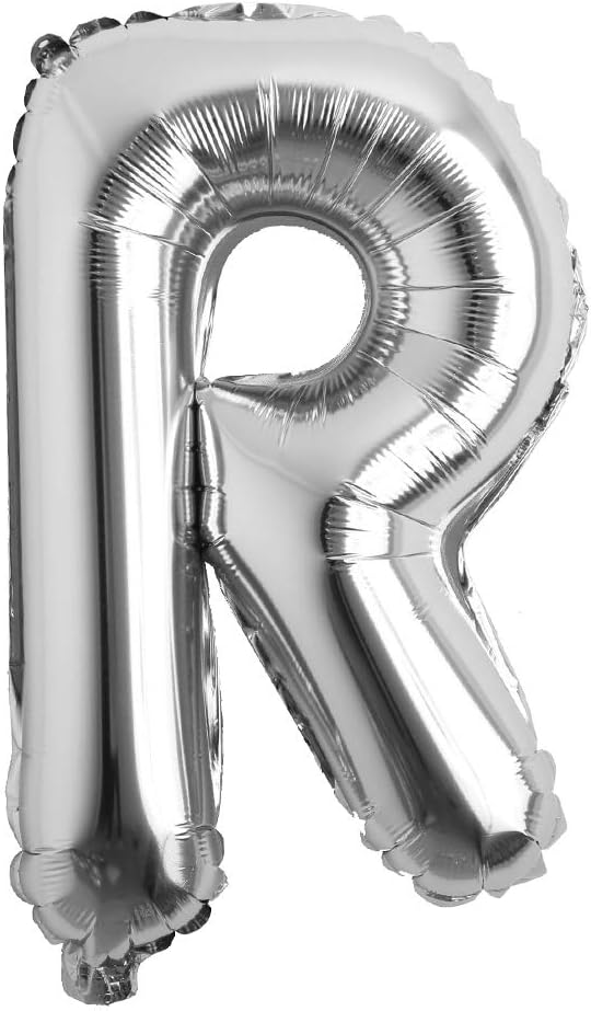 Amazon.com: 16" inch Single Silver Alphabet Letter number Balloons ...