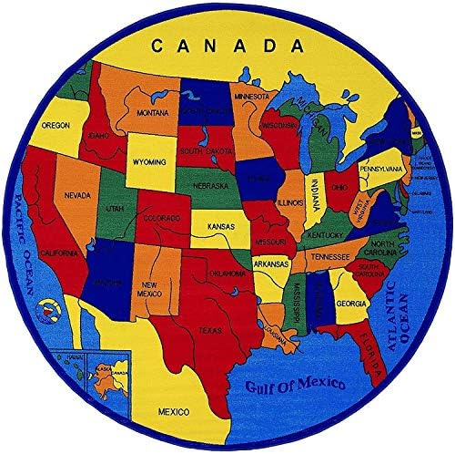 Amazon.com: Champion Rugs Kids/Baby Room/Daycare/Classroom/Playroom USA ...