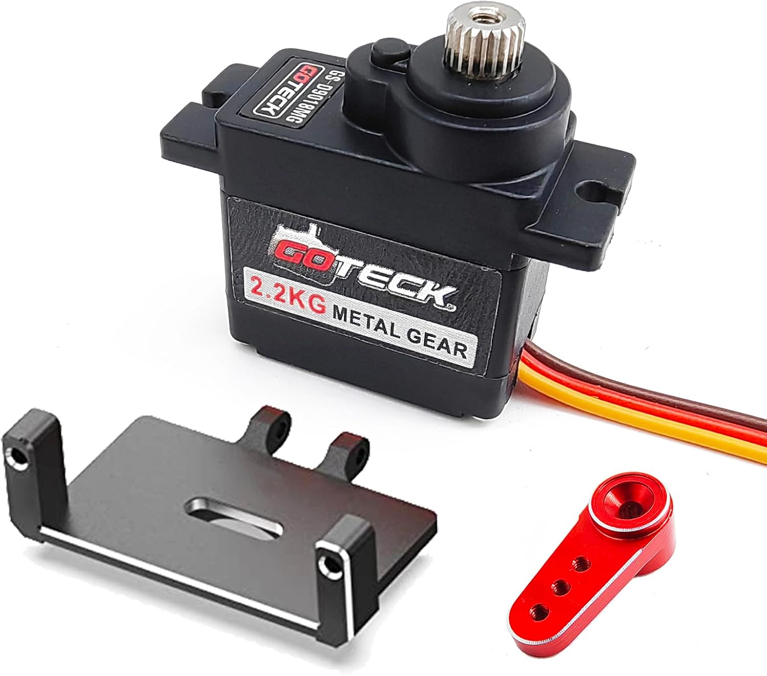 Amazon.com: GOTECK RC Servo Mounts Servo Kit - 2.2KG Metal Gear Digital ...