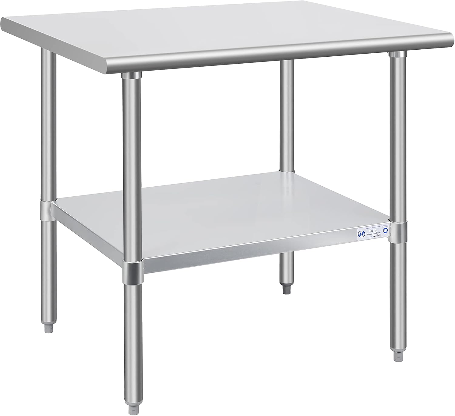 Hally Stainless Steel Table For Prep Work 30 X 36 Inches NSF hally-stainless-steel-table-for-prep-work-30-x-36-inches-nsf