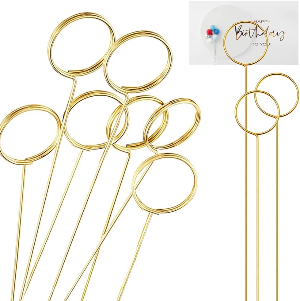 Amazon.com: 40 Pcs Floral Card Holder Picks,Metal Wire Floral Place ...