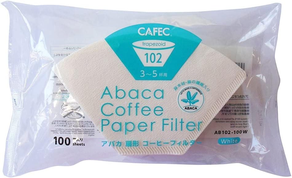 Amazon.com: CAFEC Abaca trapezoid paper filter for 3-5 cups 100pcs/pack ...