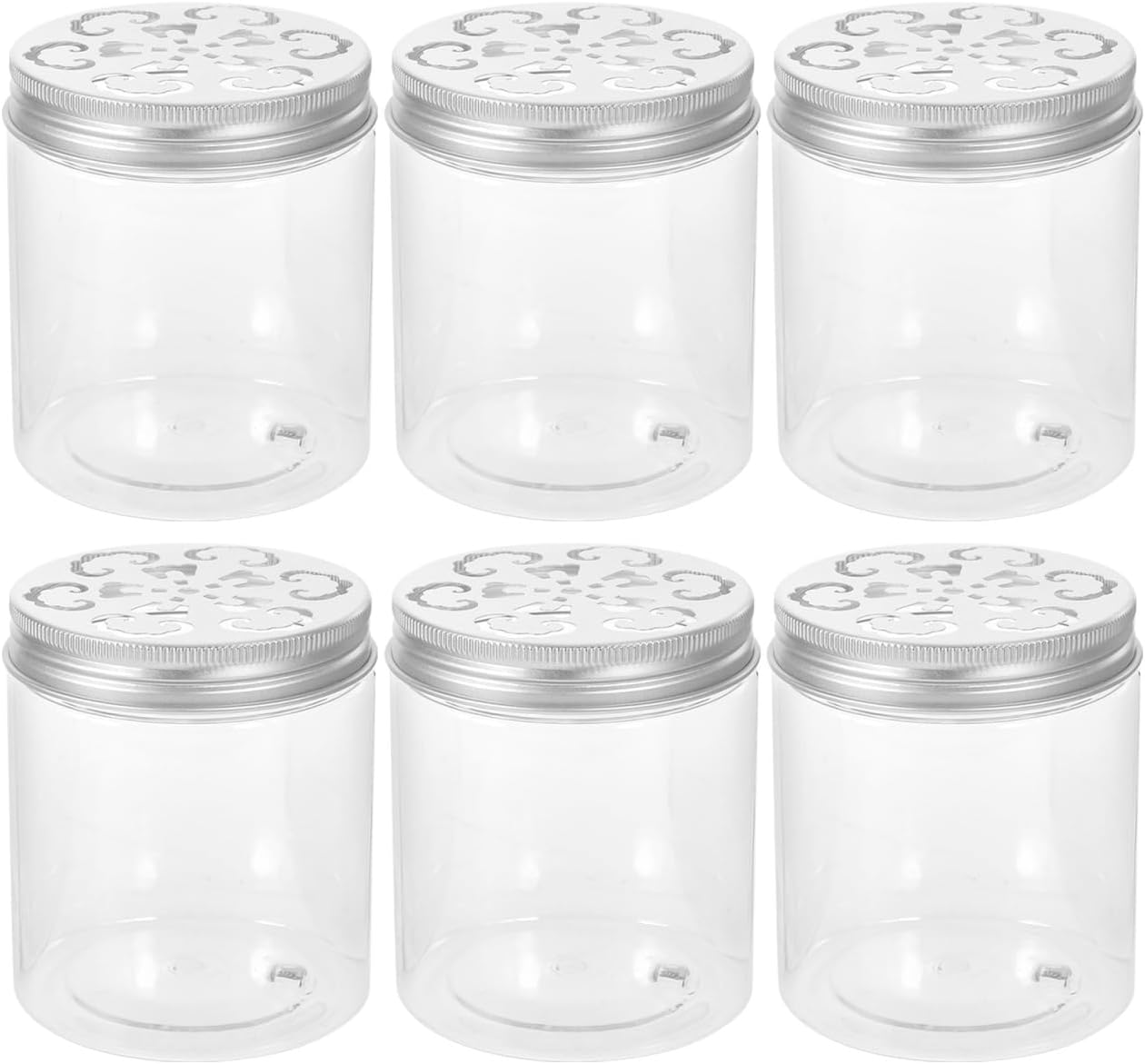 Amazon.com: PRETYZOOM Small Glass Storage Jars with Elegant Hollow ...