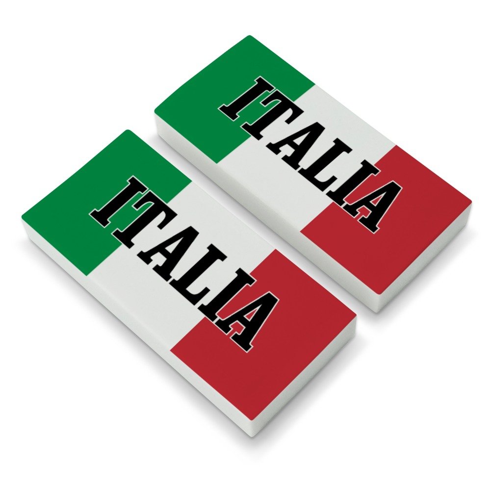 Amazon.com : Italia Italy Italian Flag Eraser Set of 2 : Arts, Crafts ...