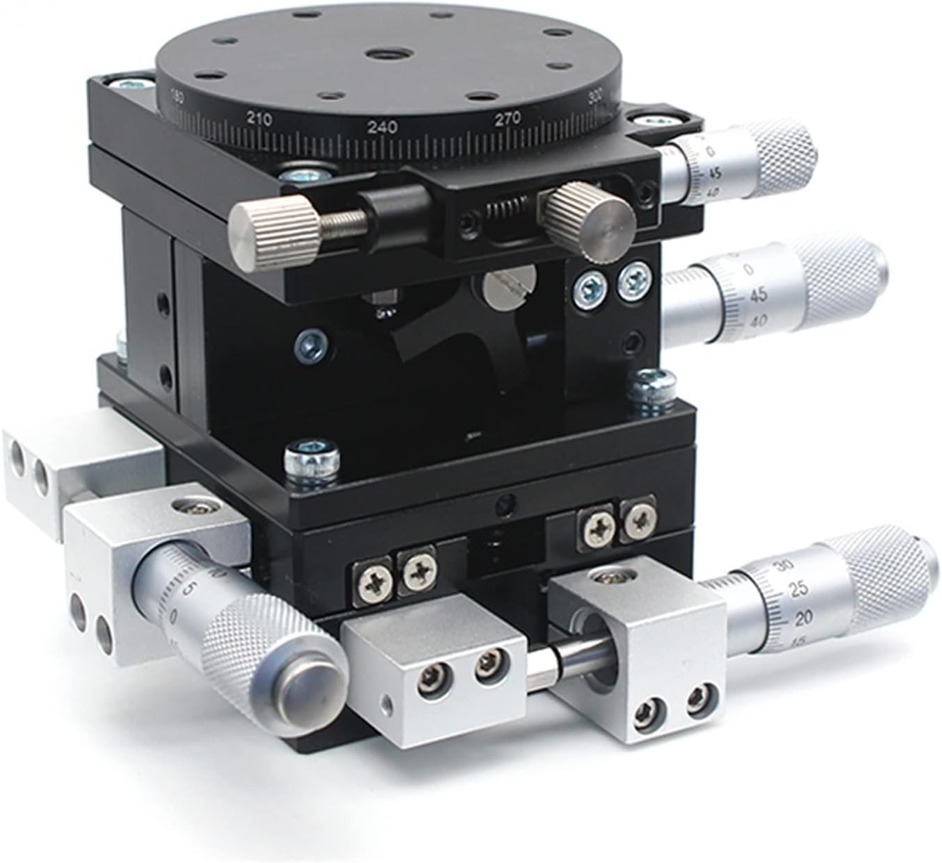 Amazon.com: Manual Linear Positioning Stage XYZR Axis Manual Mini ...