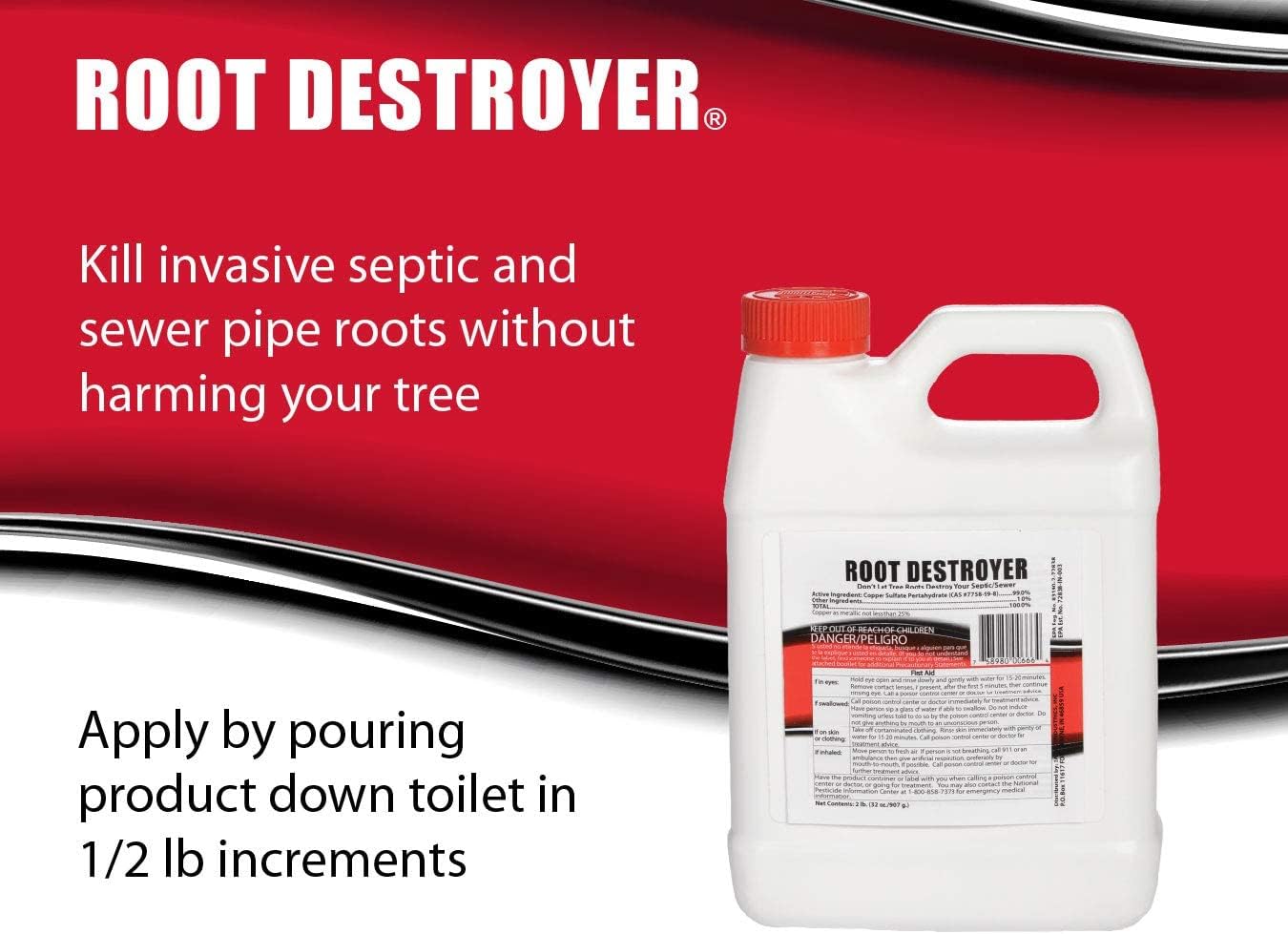 2lbs Root Destroyer - Stops New Growth - Safe for All Plumbing in ...