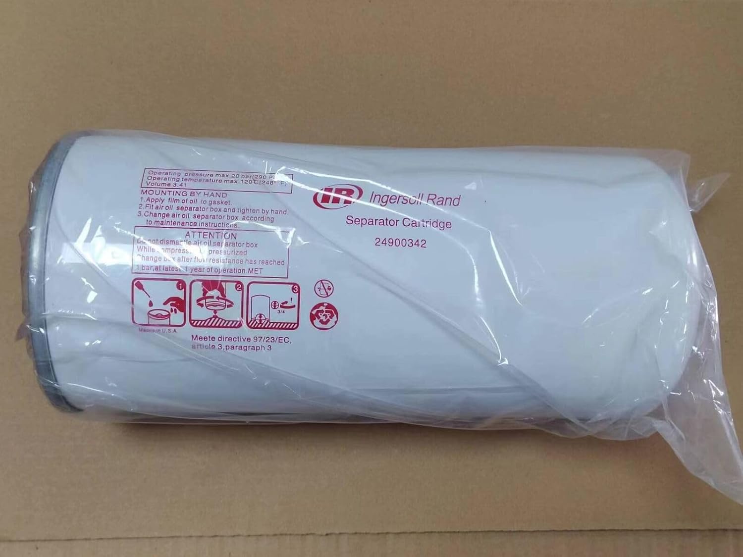 Amazon.com: 24900342 Oil Separator For Ingersoll Rand Screw Air ...