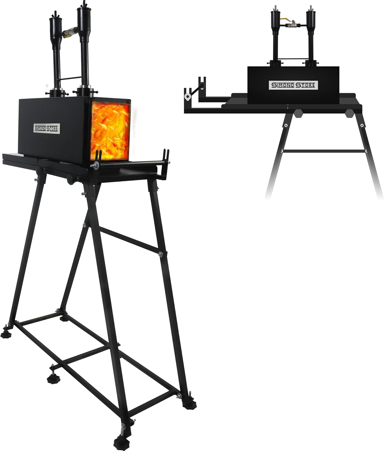 Amazon.com: Simond Store - 2 Burner Propane Rectangle Forge with Forge ...