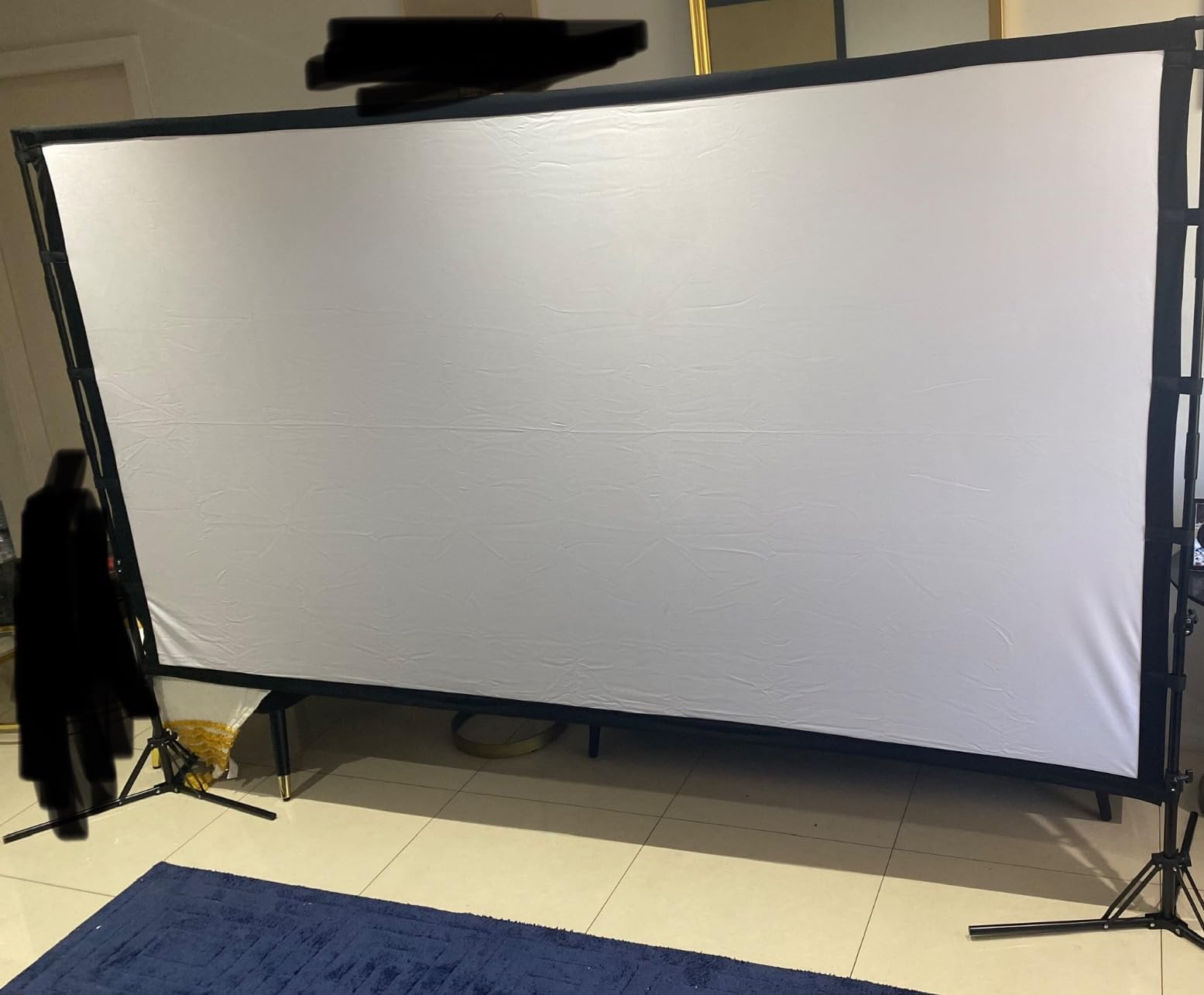 Projection Screen and Stand,GAINVANE 120 inch Portable Projector Screen ...