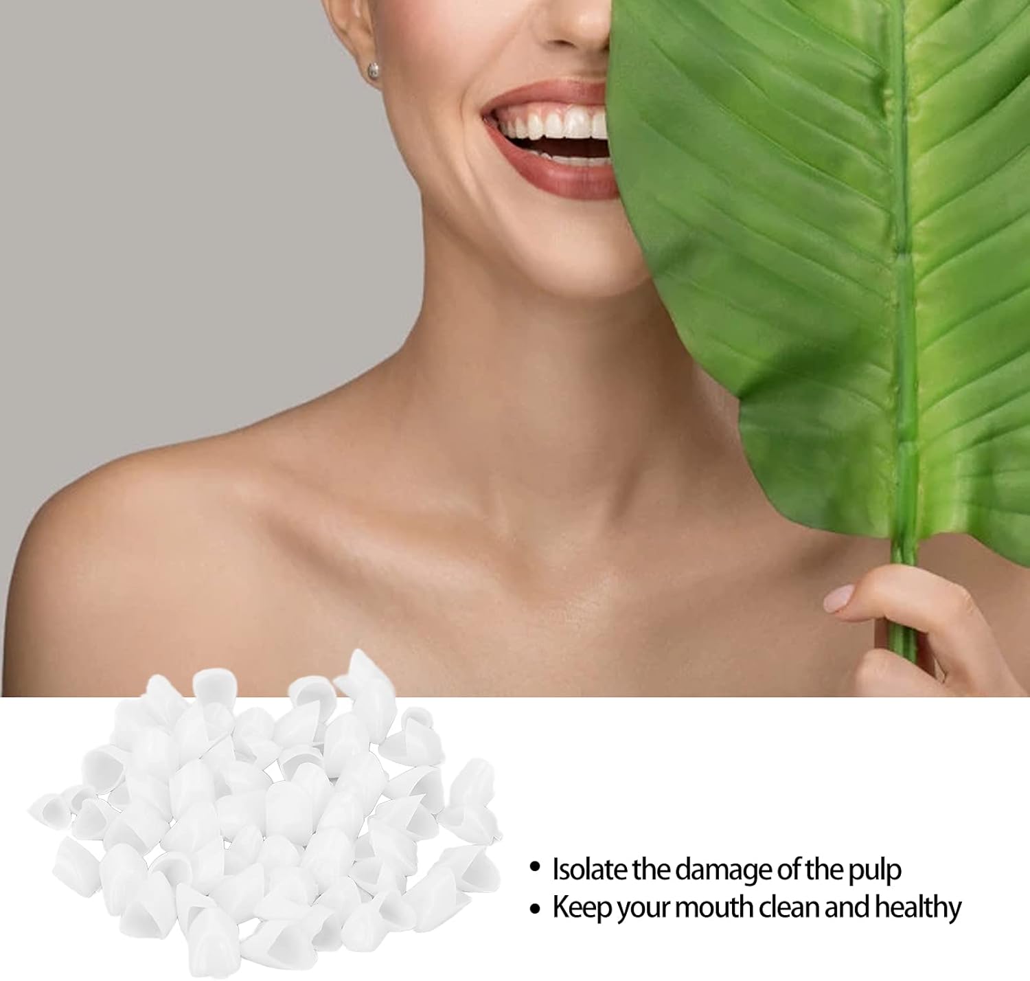 Teeth Crowns, 120pcs Safe Dental Temporary Crown Front Teeth Fake Teeth ...