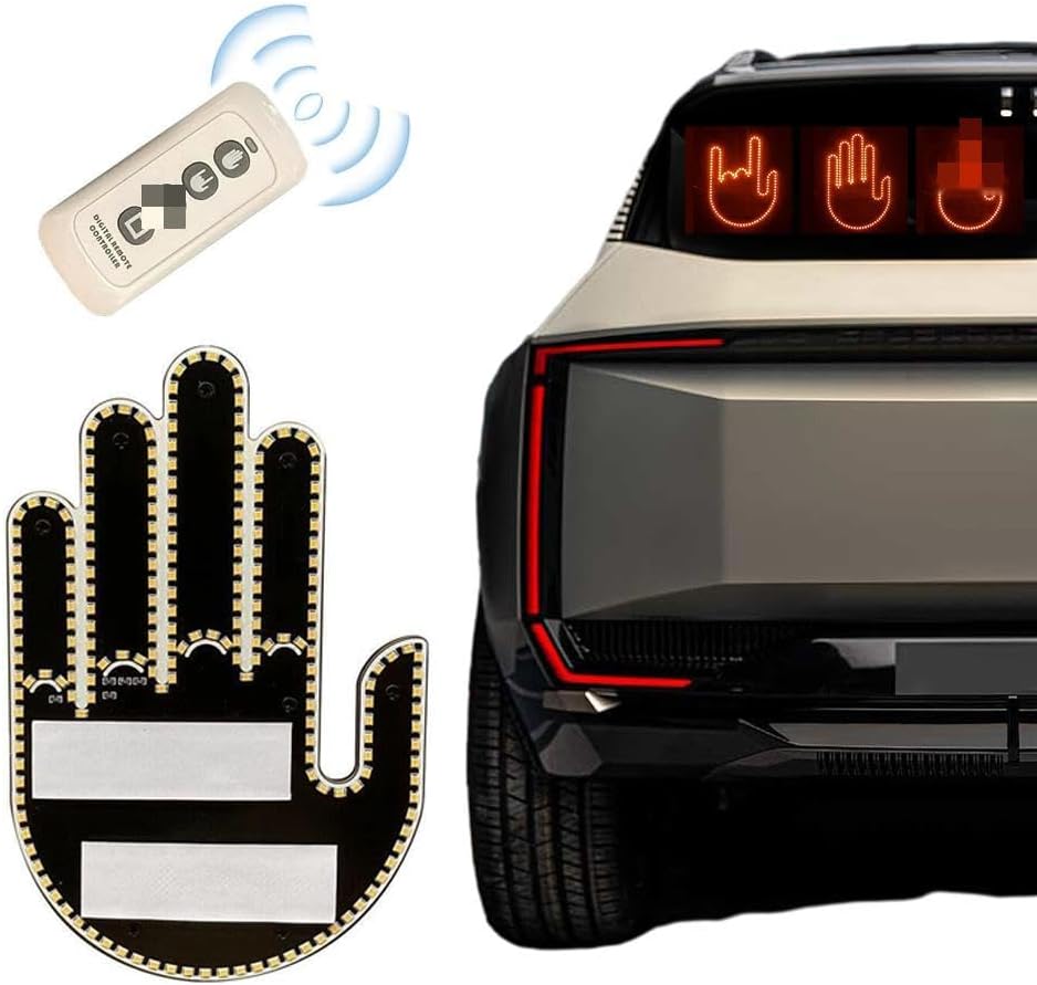 Amazon.com: VIAVIC Glogesture Hand Light, Car Finger Light with Remote ...