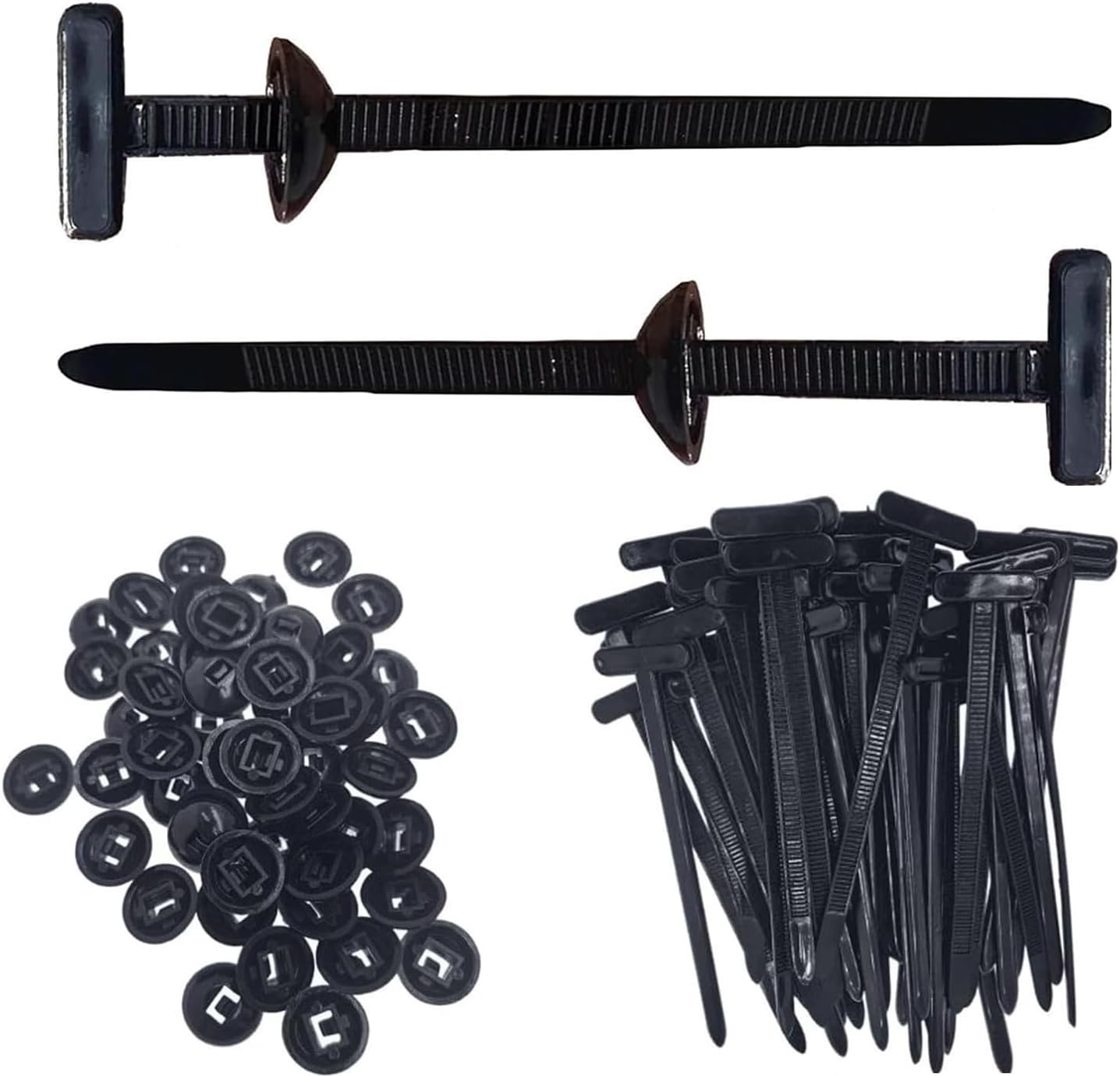 Amazon.com: 100 Pcs Nylon Universal Cable Tie Buckle, Heavy Duty Self ...