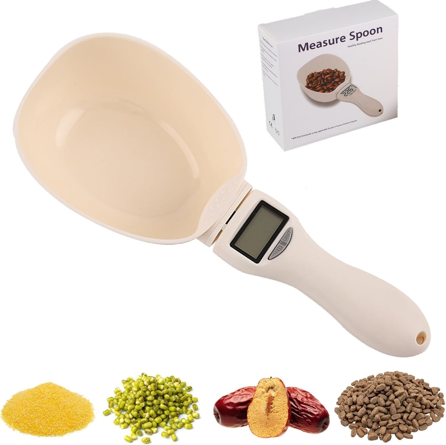 Amazon.com: Digital Measuring Spoon, Food Measuring Scoop Scale ...
