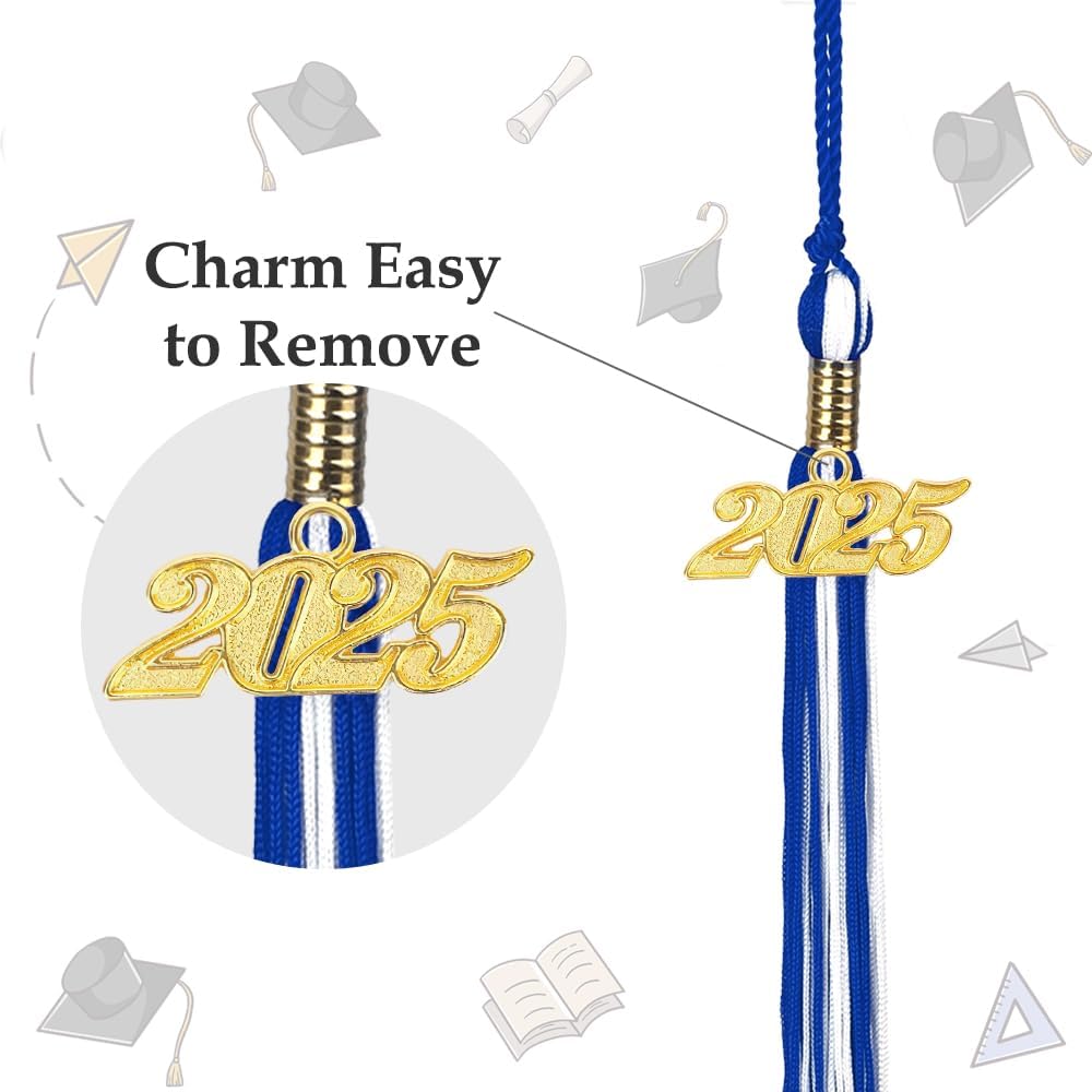 White And Blue 2025 Graduation Tassel For Cap, Philippines | Ubuy