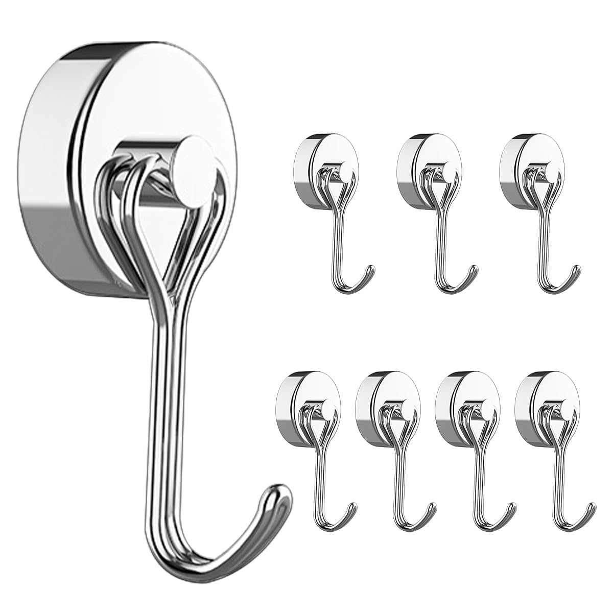 Amazon.com: Donanim Magnetic Hooks,Heavy Duty 30LBS 8 Pack Neodymium ...