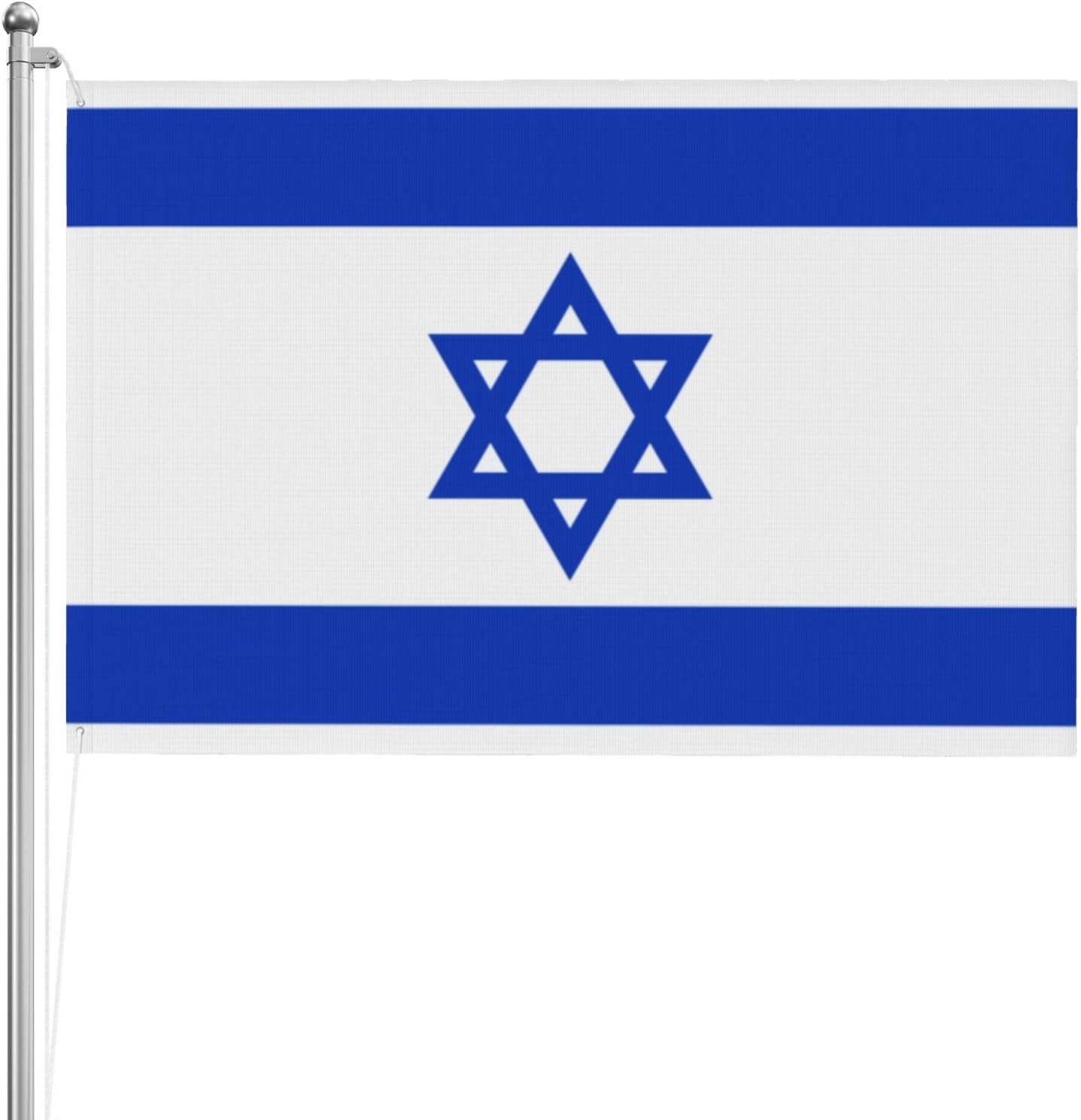 Amazon.com : Israel Flag Double Sided 4X6 Feet Flag - Vivid Color ...