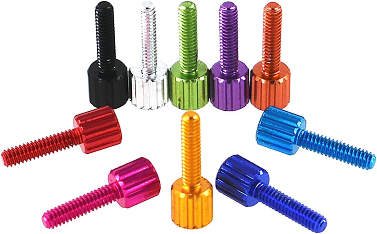 Thumb Screws,Knurled Screws,10pcs M2 X 4/8/12/15mm Knurled Head Thumb ...