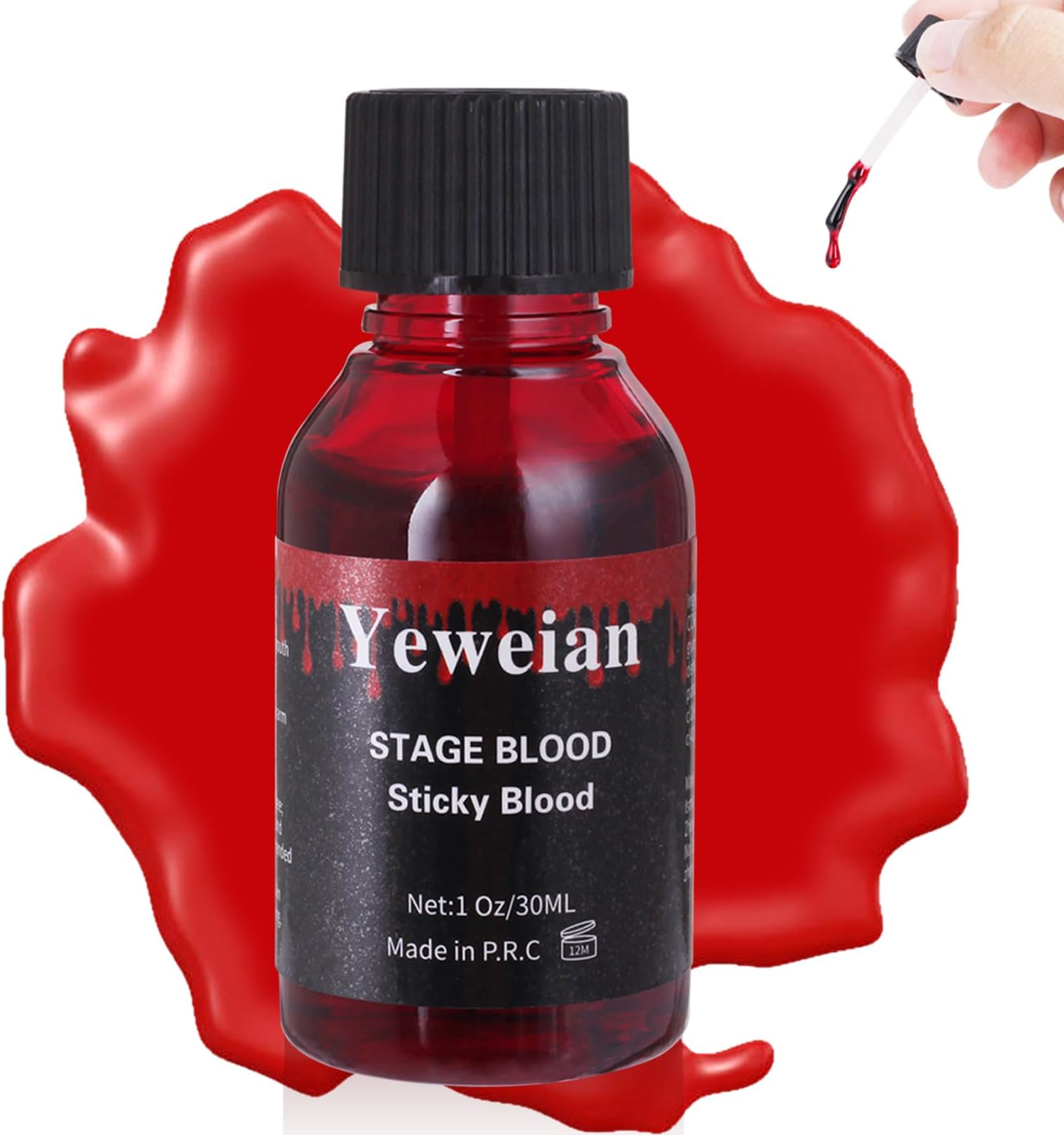 Amazon.com : Yeweian Makeup Stage Blood(1.06 oz),Edible Fake Blood ...