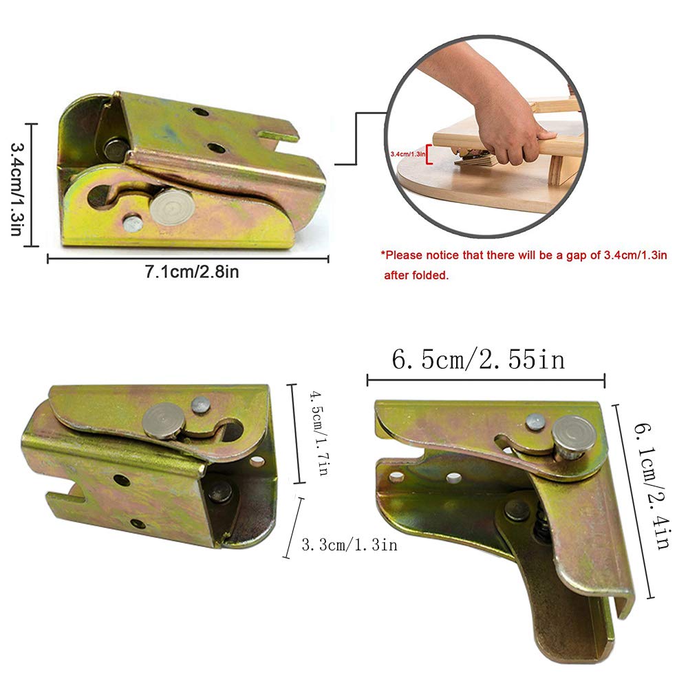 Snapklik.com : Foldable Support Bracket-Self-Locking Hinge- Leg ...