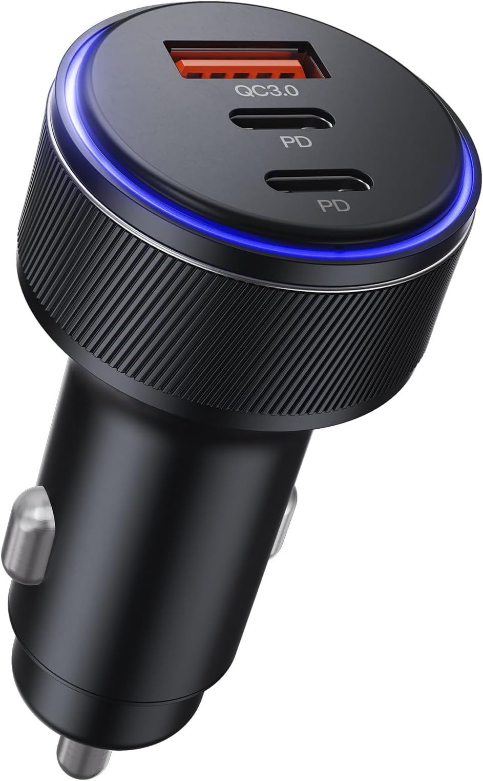 Amazon.com: USB C Car Charger,90W 3-Port Dual USB-C & USB-A Car Power ...