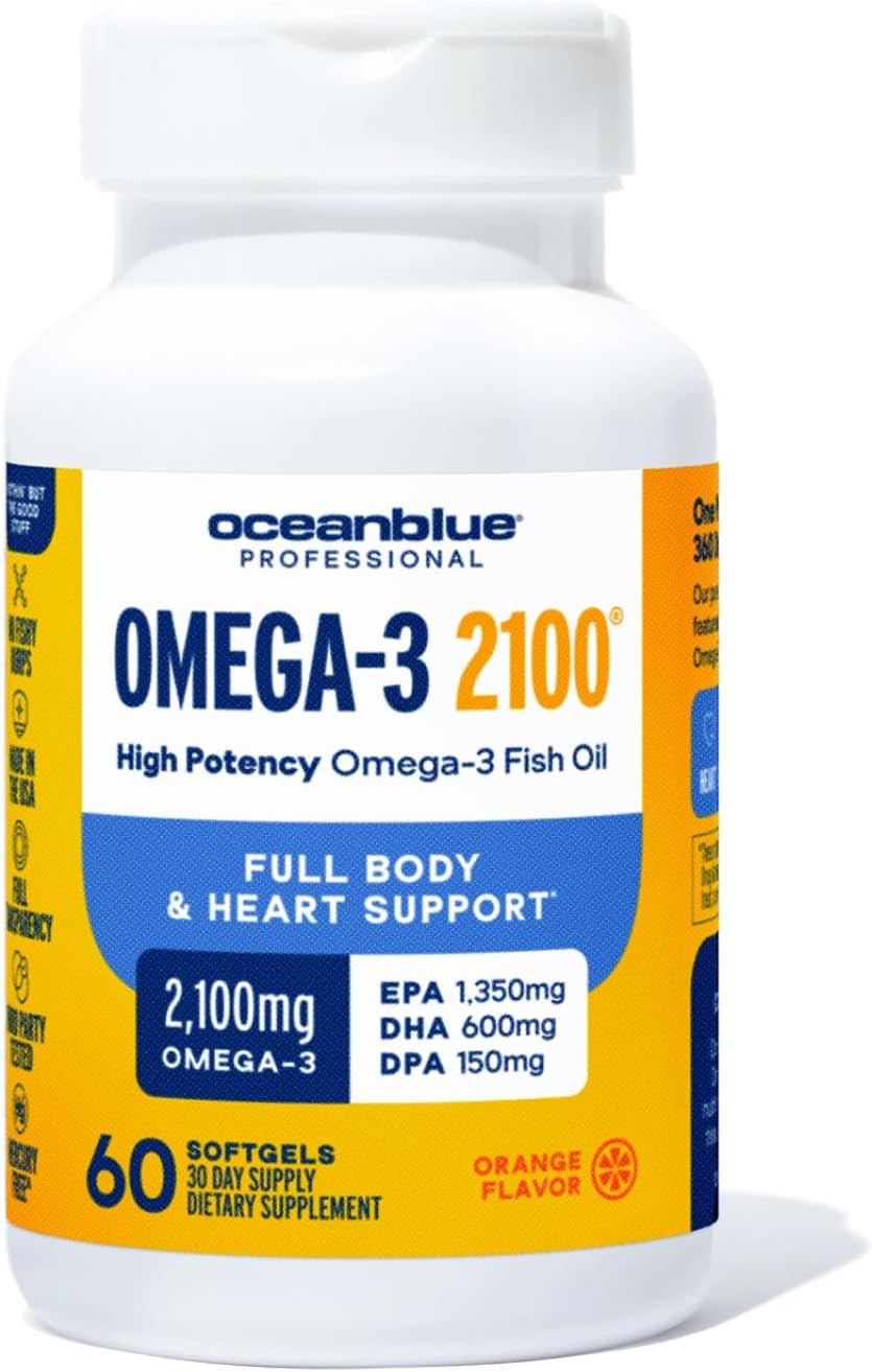 Amazon.com: Oceanblue Professional Omega-3 2100-60 Count - High-Potency ...
