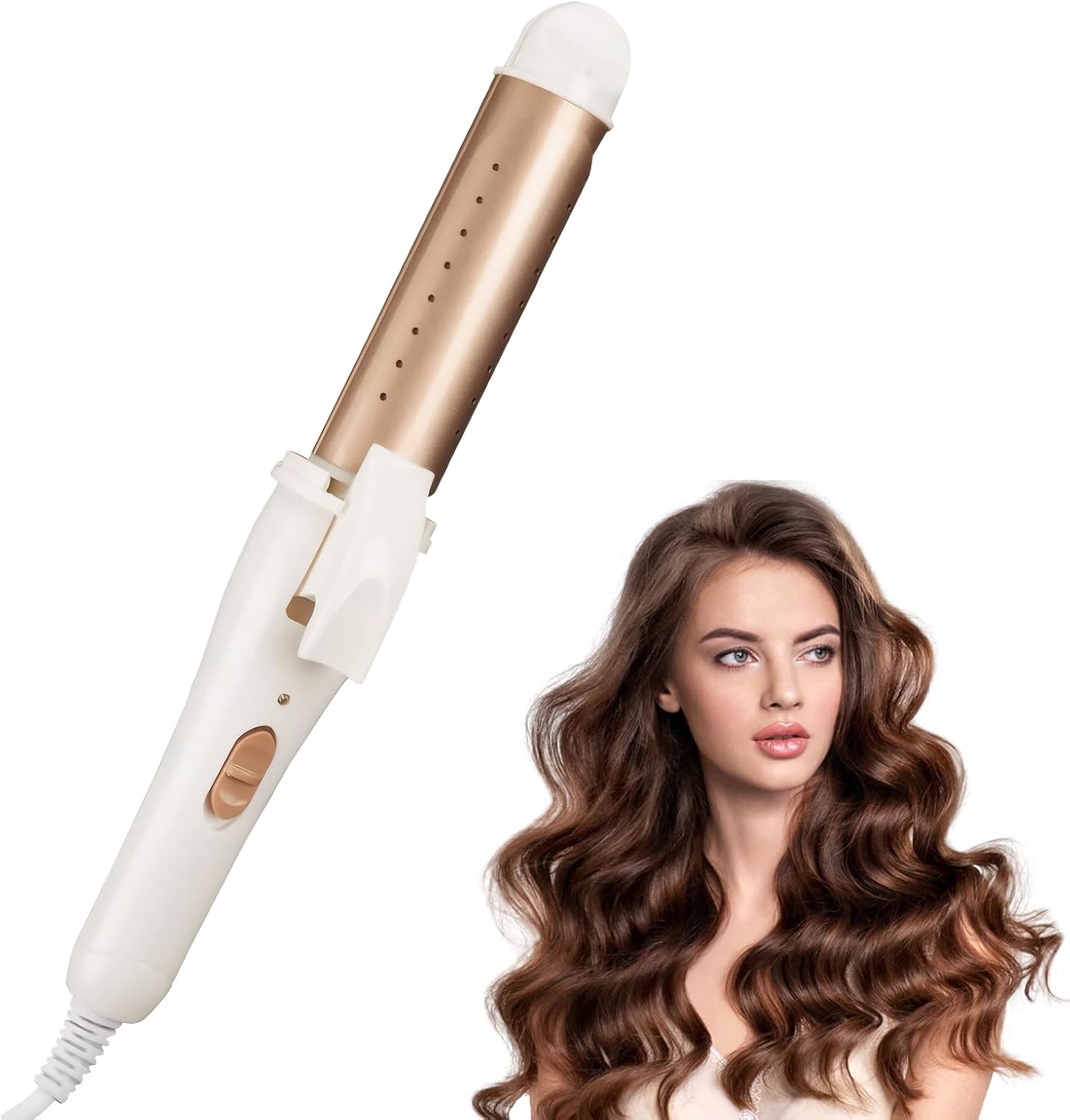 Curling Tongs,32MM Mini Curling Tongs for Short & Long Hair,Travel ...