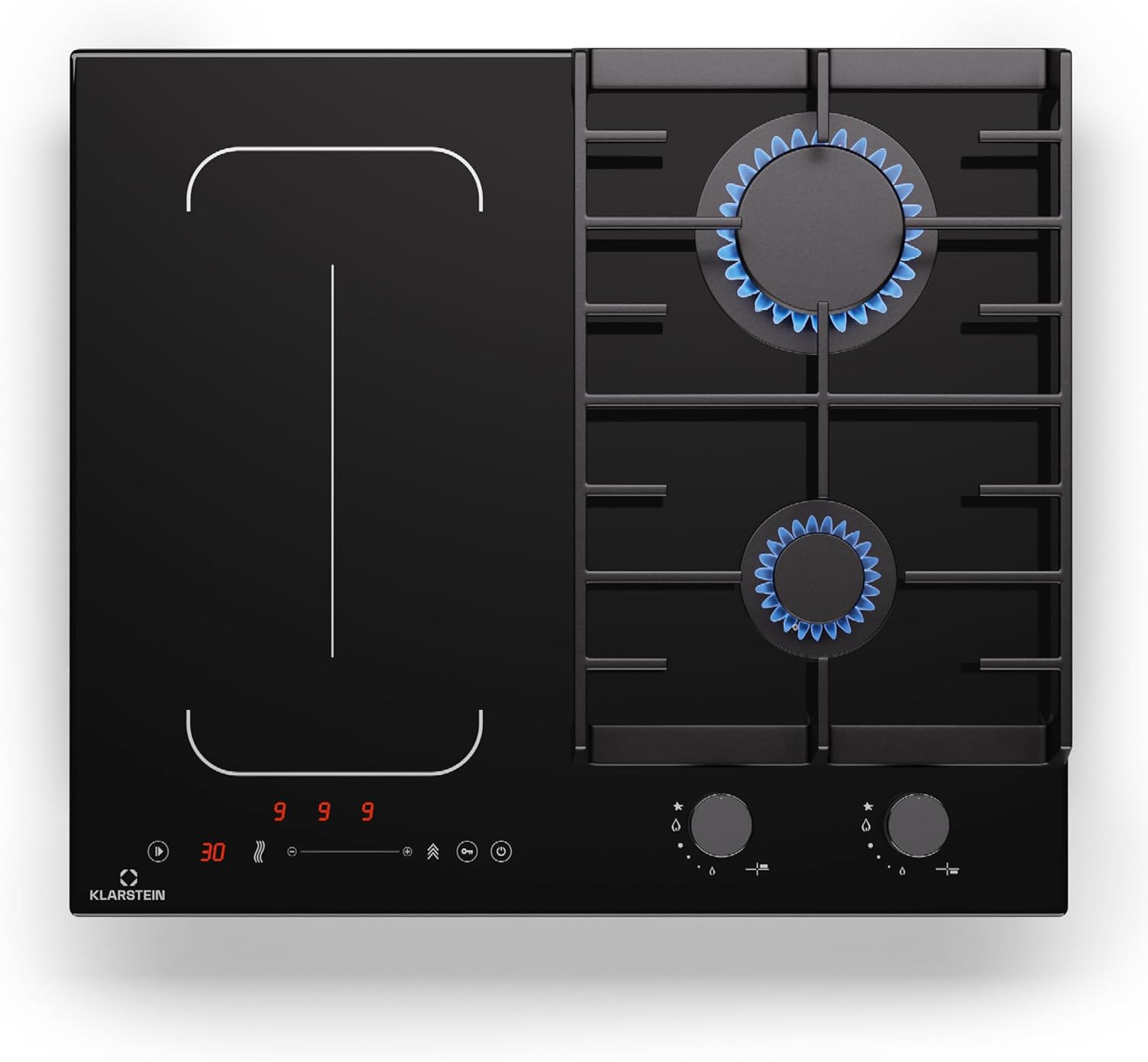 Klarstein MultiChef 4 - Piano Cottura A Induzione E Gas, 4 Zone, 2 Gas ...