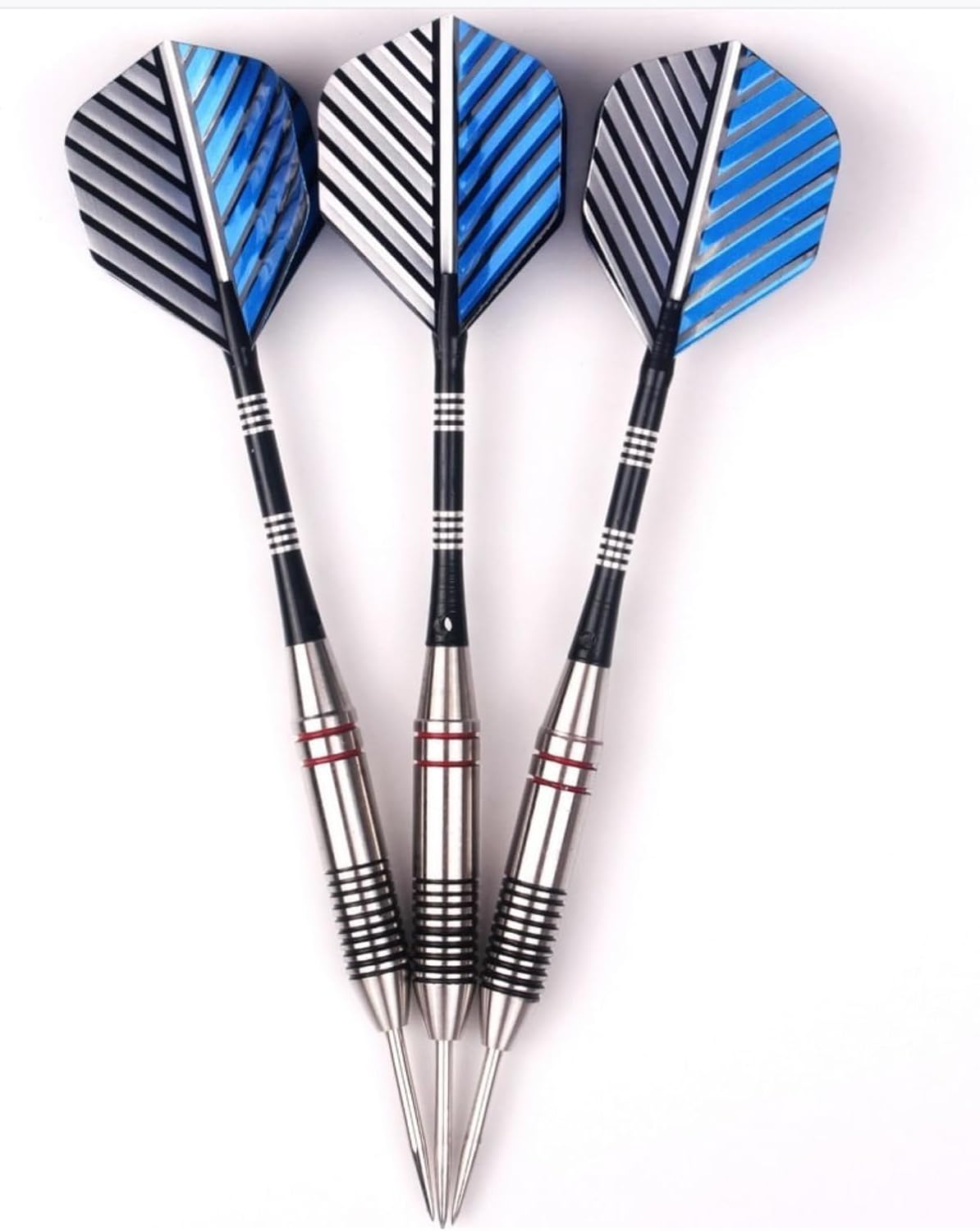 Fuzvol Professional Darts Set Steel Tip Aluminum Stems Darts Flights
