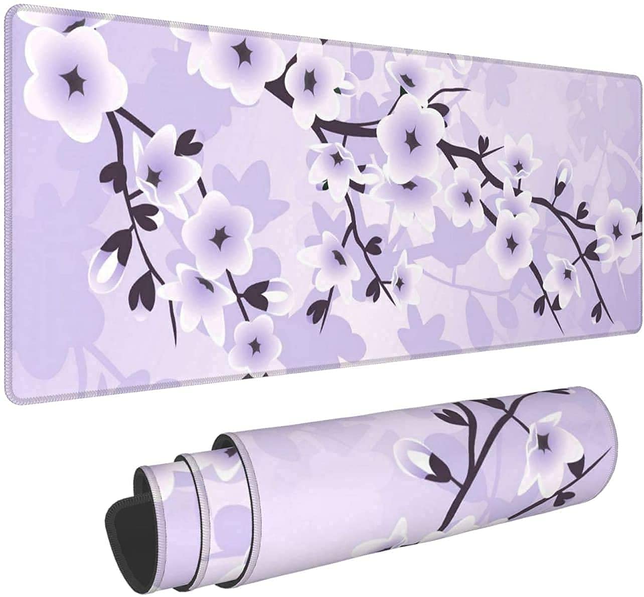 Amazon.com: Floral Cherry Blossoms Gaming Mouse Pad XL Extended Large ...