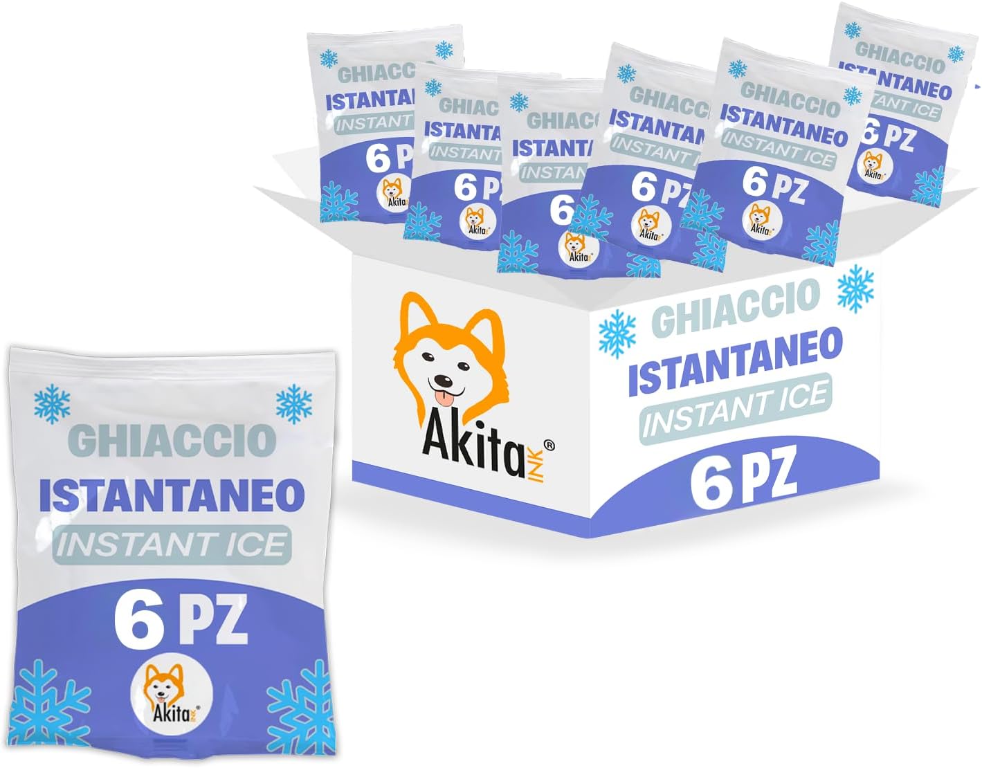 Akitaink Ghiaccio Istantaneo monouso, Busta sacchetto in PE POLIETILENE ...