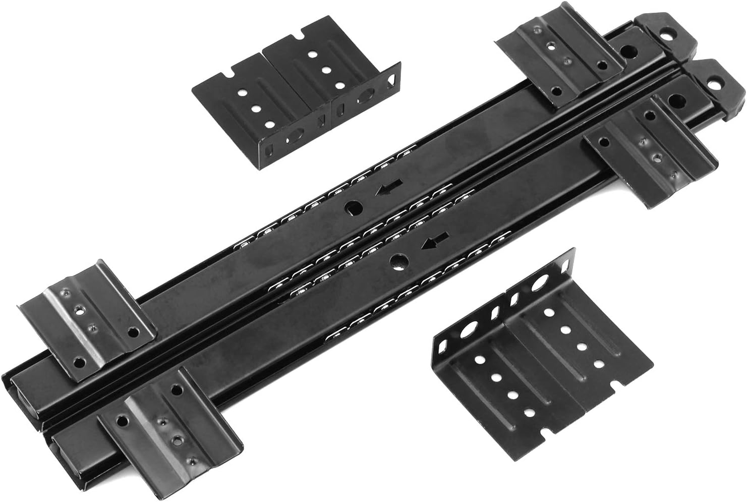 Lind Kitchen 1-Pair 14 inch / 350mm Keyboard Slide Super Smooth Mute ...