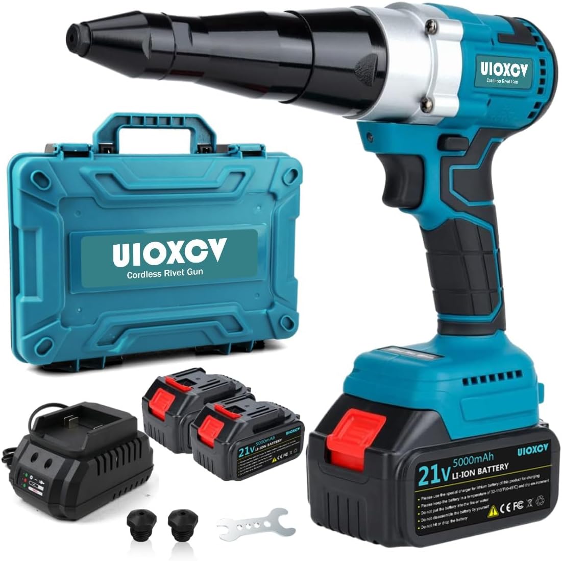 Amazon.com: uioxcv Cordless Rivet Gun, 21V Electric Automatic Core ...