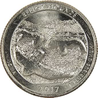 2017 P Effigy Mounds National Park Quarter BU Uncirculated Clad Coin at ...