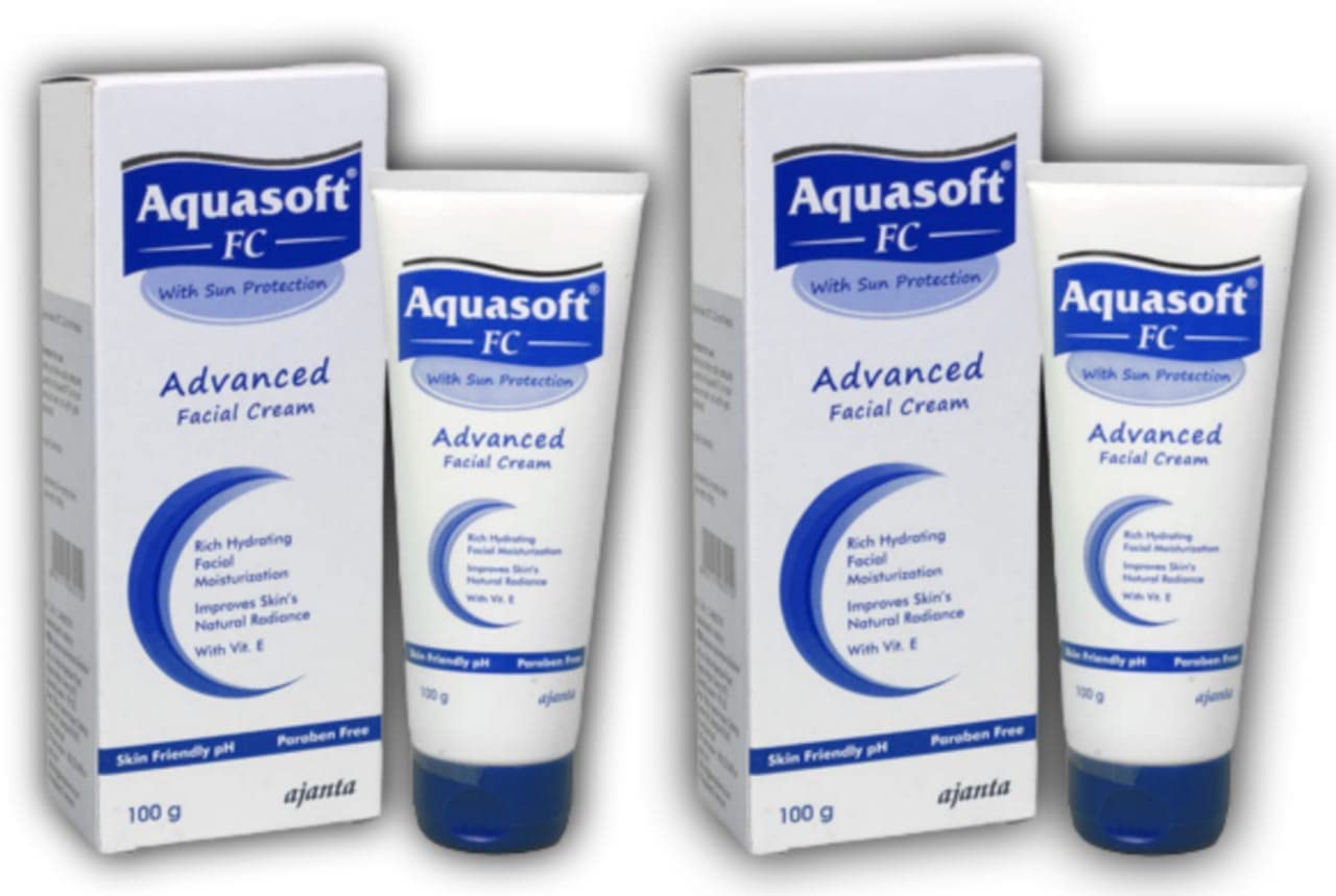 AQUASOFT FC WITH SUN PROTECTION (ADVANCED FACIAL CREAM) 100GM…(PACK_2) : Amazon.in: Beauty