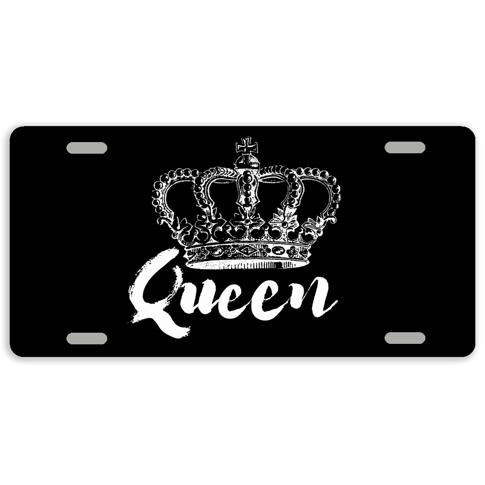 Amazon.com: Artsbaba License Plate Crown Metal Car Tag Auto Tag License ...
