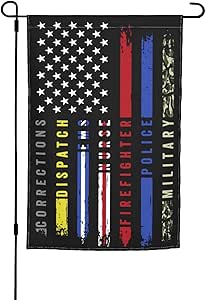 Amazon.com : First Responders Hero Flag Nurse EMS Police Fire Military ...