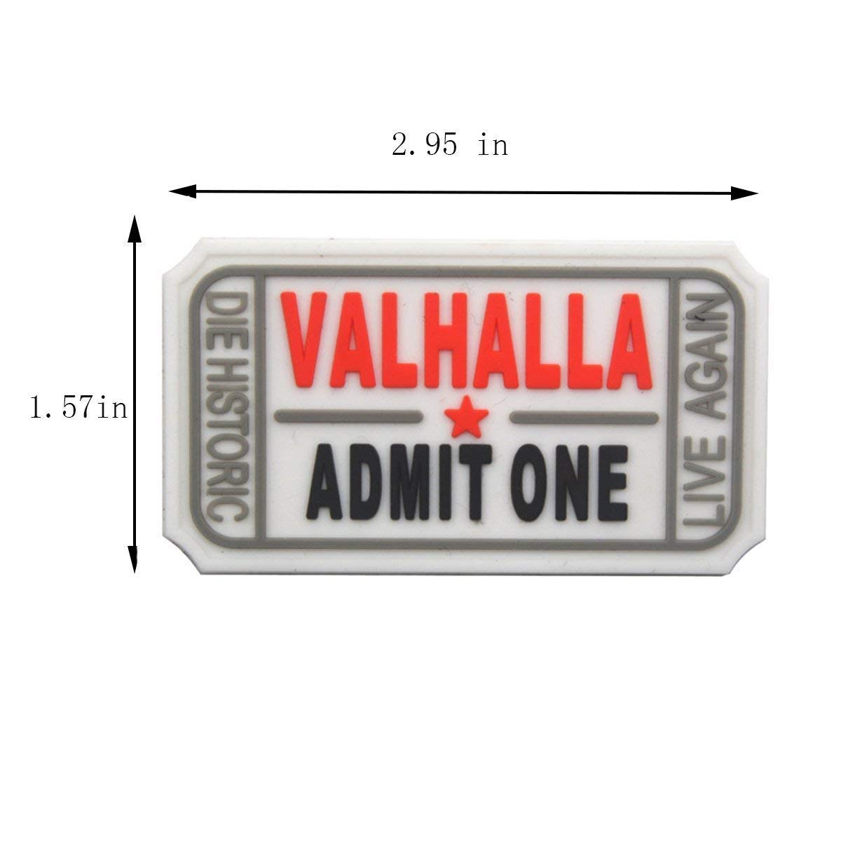 Homiego Ticket to Valhalla Admit One Die Historic Live Again Tactical ...