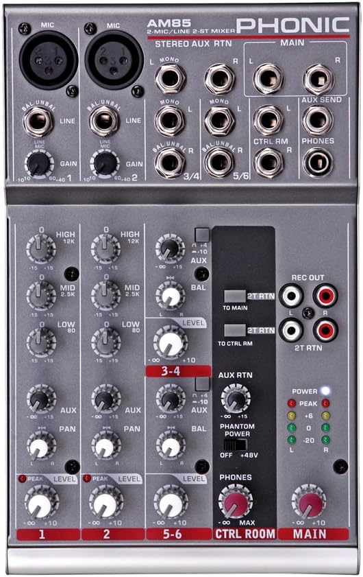 Buy Phonic 6 Channel Mixer (AM85) Online at Lowest Price in India ...