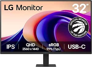 LG 32U631A 31.5" QHD Monitor, IPS Display, 100Hz, sRGB 99% (Typ.), USB ...