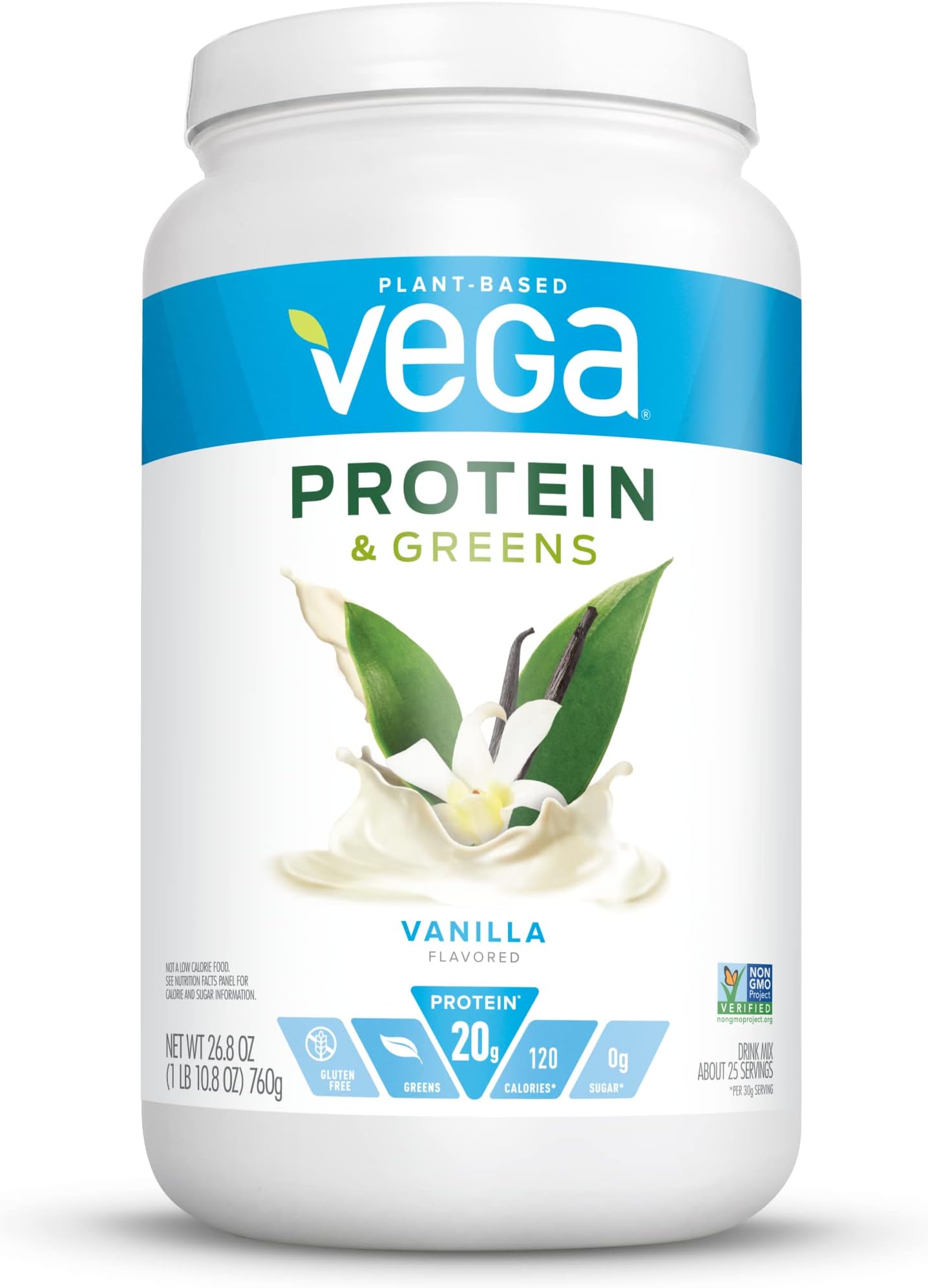 Amazon.com: Vega Protein and Greens Vanilla (25 Servings, 26.8 Ounce ...
