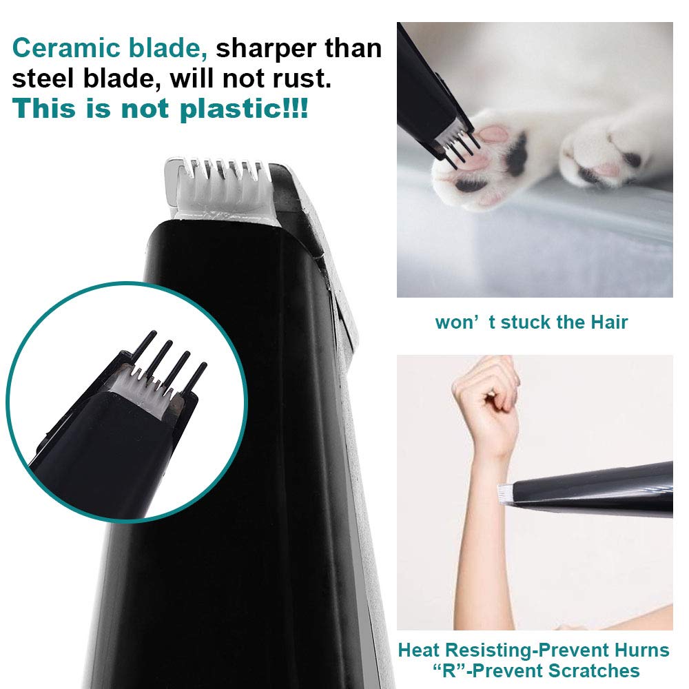 AngFan Pet Clippers Cat Shaver, Professional Hair Grooming Clippers ...