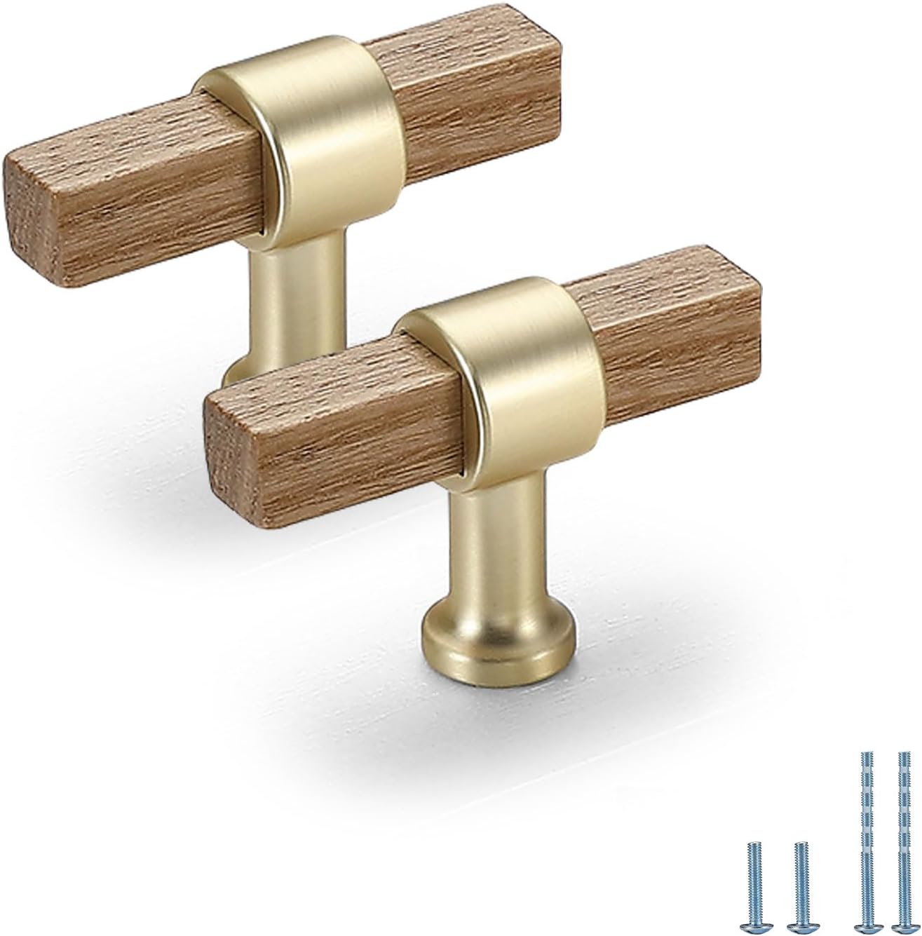 Evionlin （10 Pack Rovere Wooden Drawer Pulls Beech Wood Drawer Handles ...