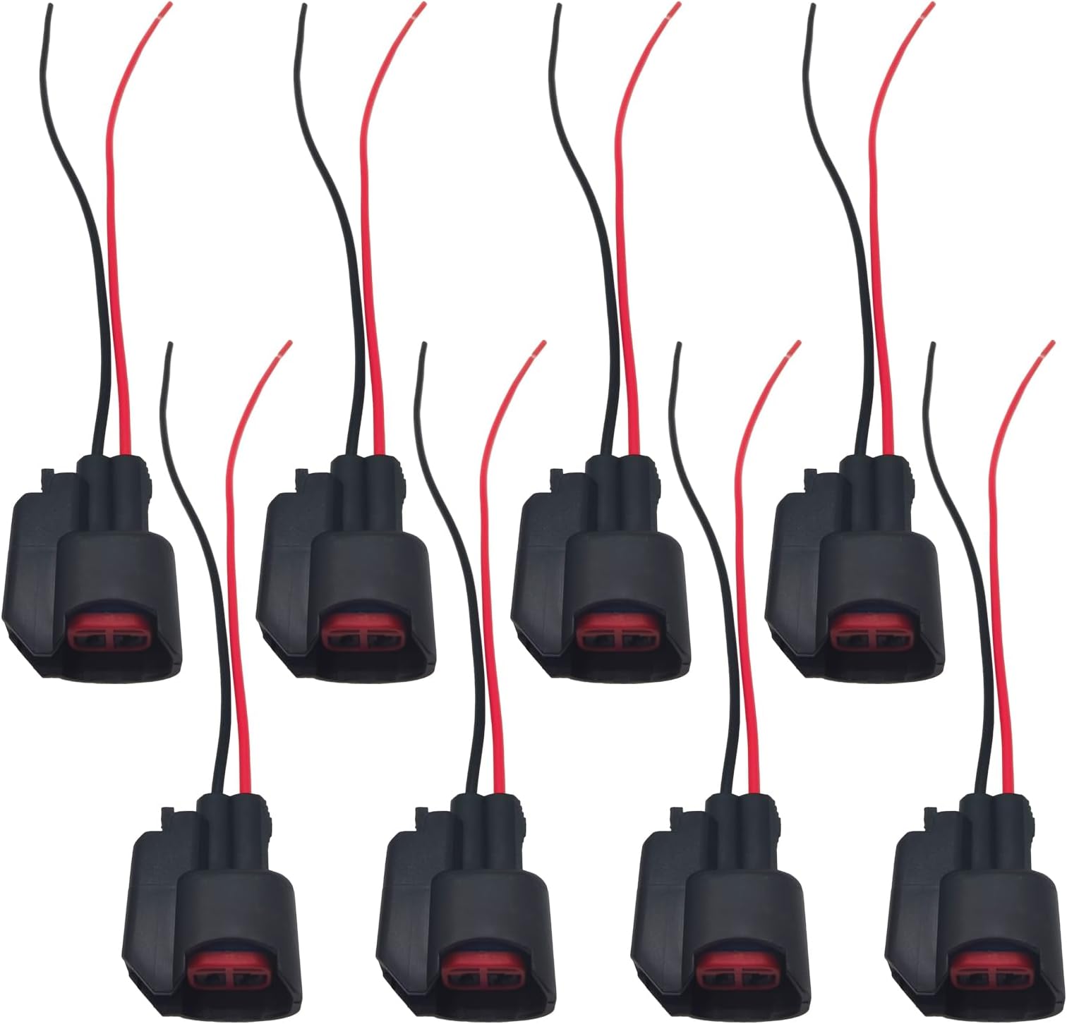Amazon.com: Sumjig 8 PCS Car Fuel Injector Plug, Waterproof EV6 Pigtail ...