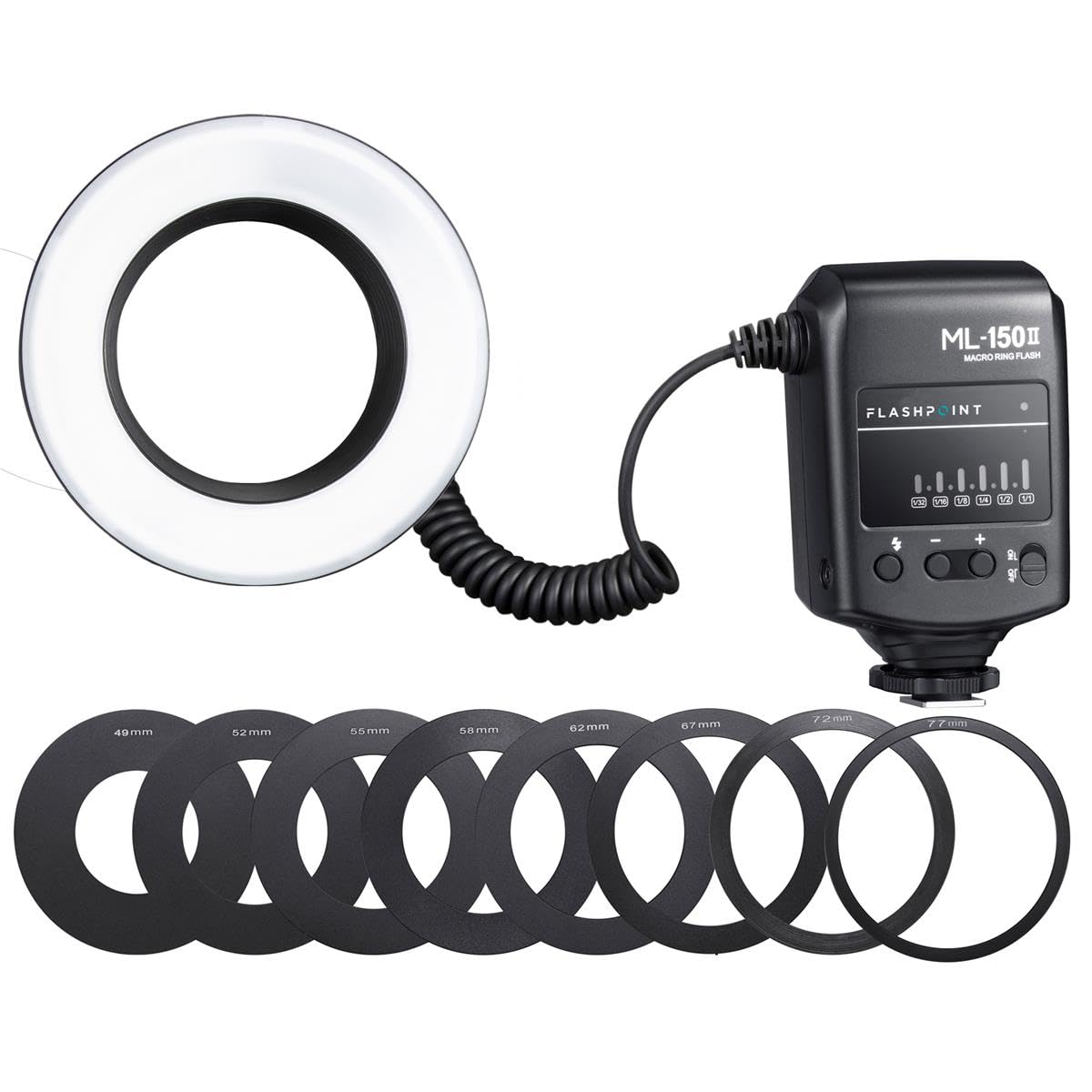 Amazon.com : Flashpoint ML-150 II Macro Ring Flash, Shadowless and Soft ...