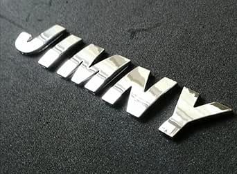 Amazon.co.jp: SUZUKI ジムニー フロント リア エンブレム メッキ リヤ ロゴ ステッカー SJ30 JA71 JA11 JA12 JA22 JB JA ステッカー スズキ ...