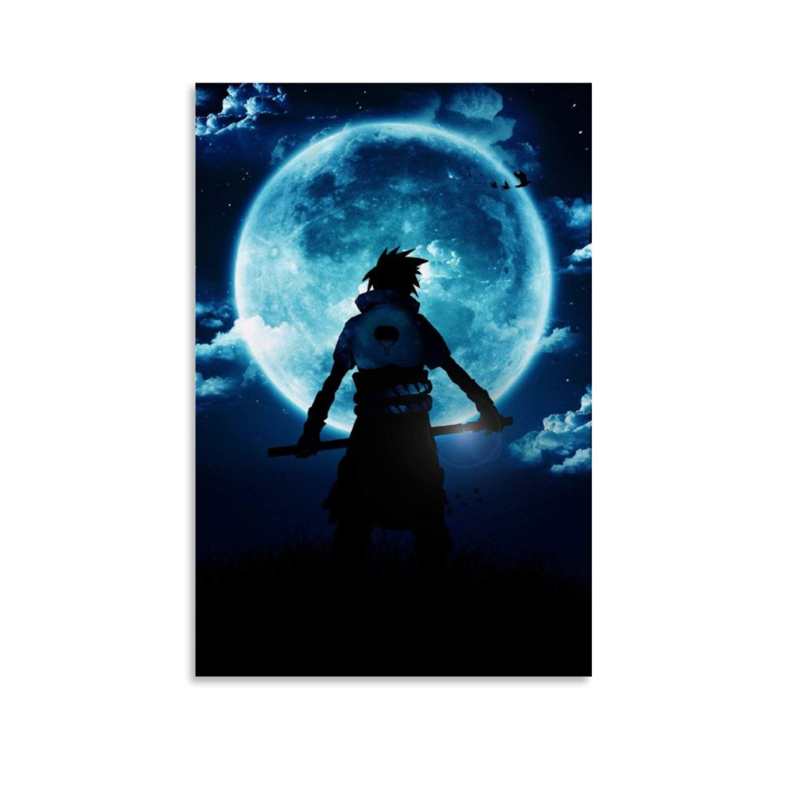 Anime Blue Moon Wallpaper Fantasy, Moon, Torii, Gate, Sky, Girl, Blue,